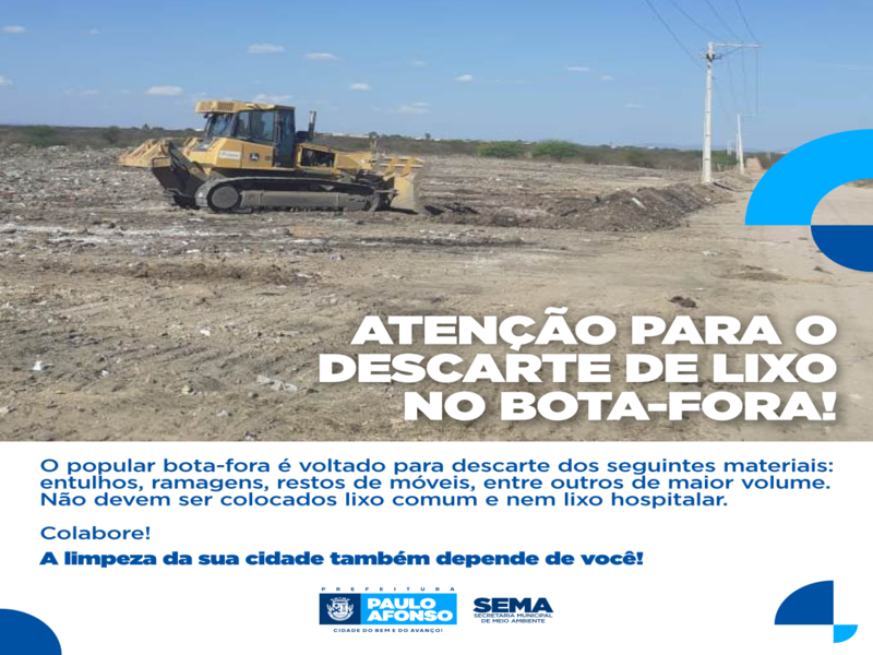 Secretaria de Meio Ambiente chama a atenção para o descarte de lixo no ...